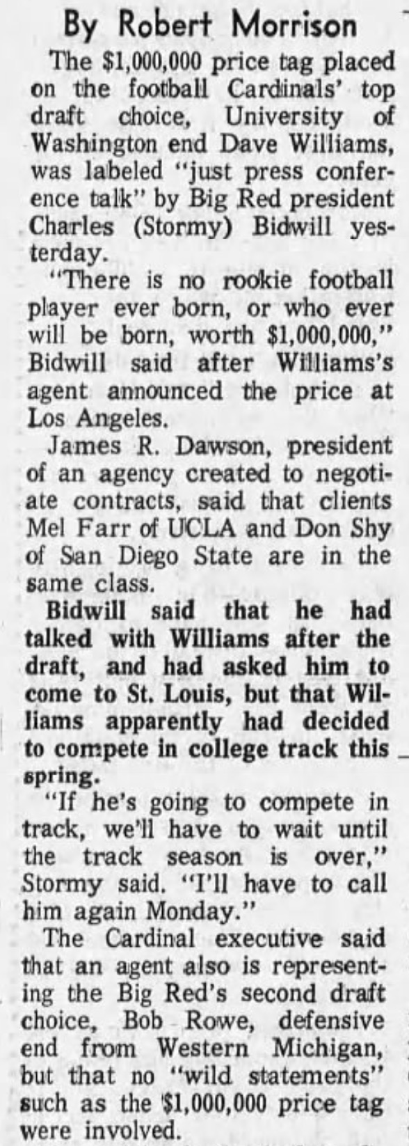 Big Red Draft History: 1967 NFL Draft | THE BIG RED ZONE